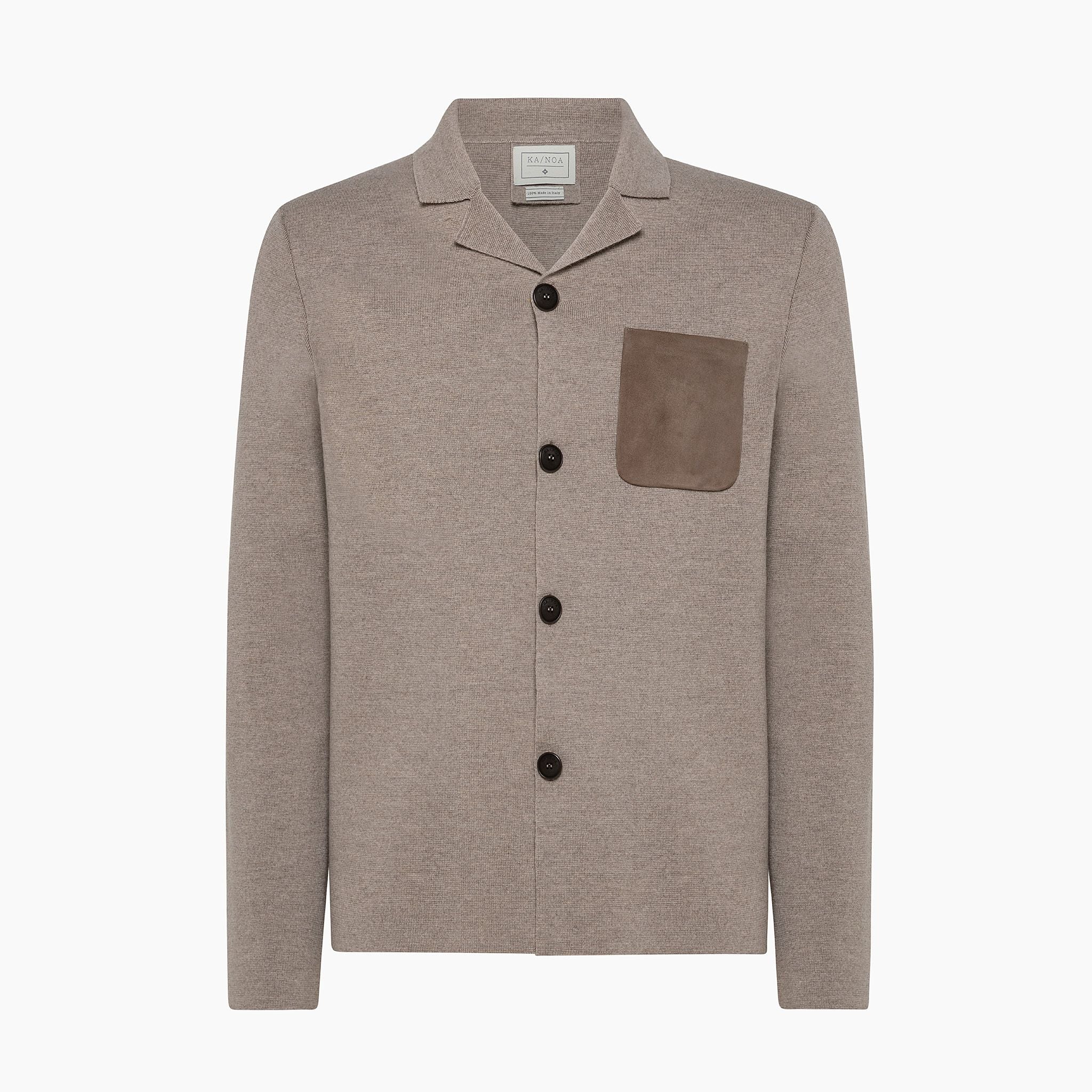 Senio Knitted Wool Jacket Punto Milano - KA/NOA Menswear